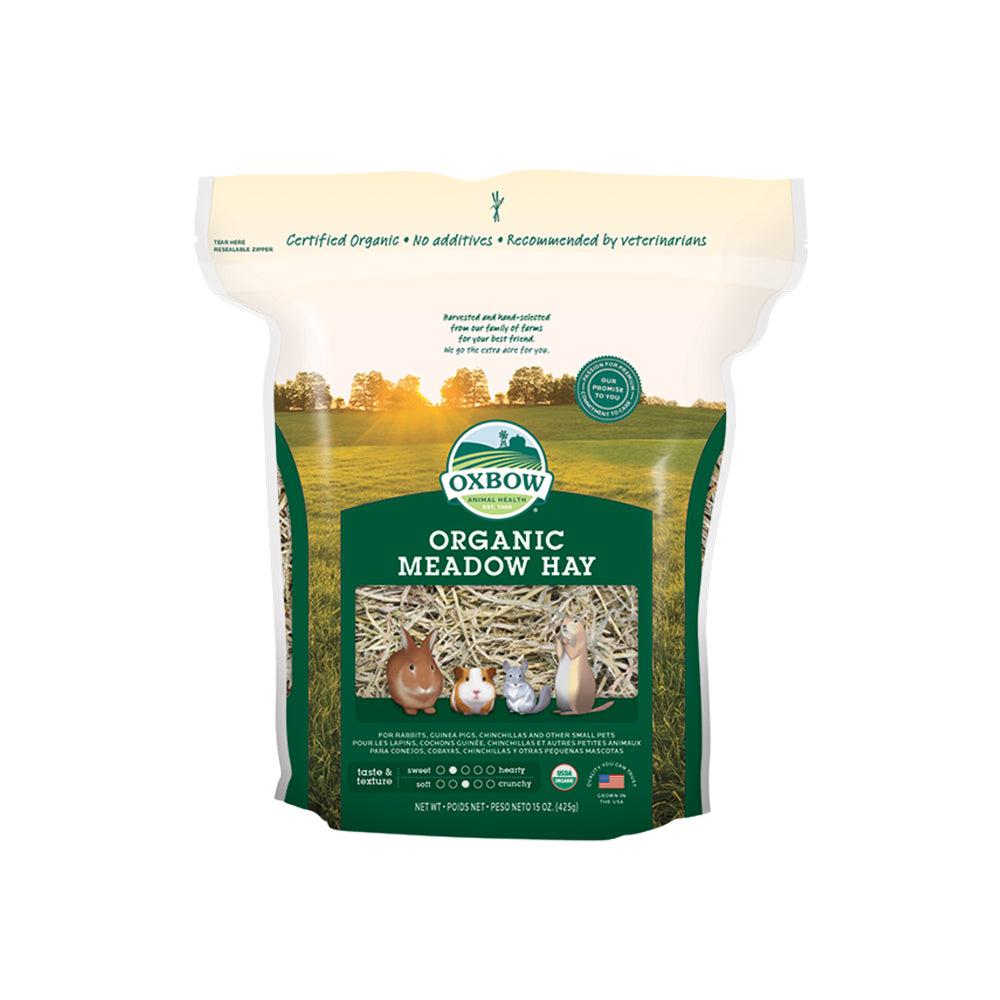 Oxbow Organic Meadow Hay 15OZ – JEPetz Pet Supplies Singapore
